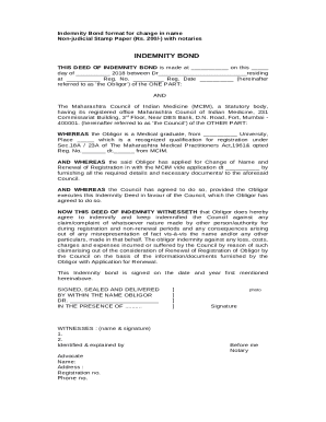 Indemnity Bond at Word - Fill and Sign Printable Template Online Doc ...