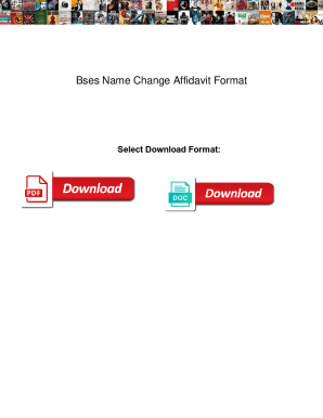 Fillable Online Bses Name Change Affidavit Format. Bses Name Change ...