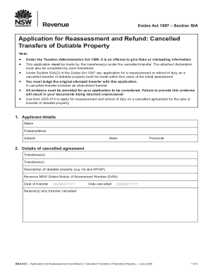 Fillable Online Application Form and Lodgement Guide - revenue.nsw.gov ...
