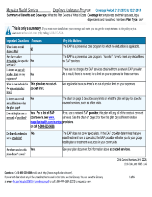 Fillable Online Magellan Health Services Employee Assistance Program ...