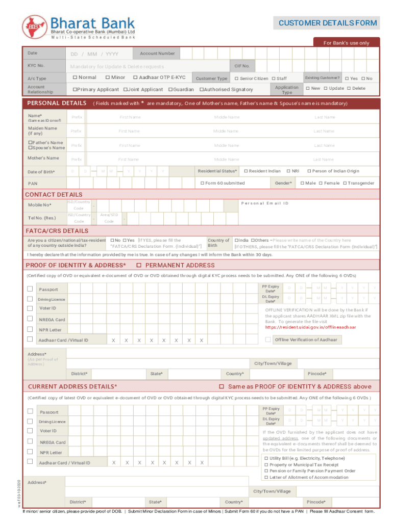 Fillable Online Aadhaar: Everything you need to know about it - The ...