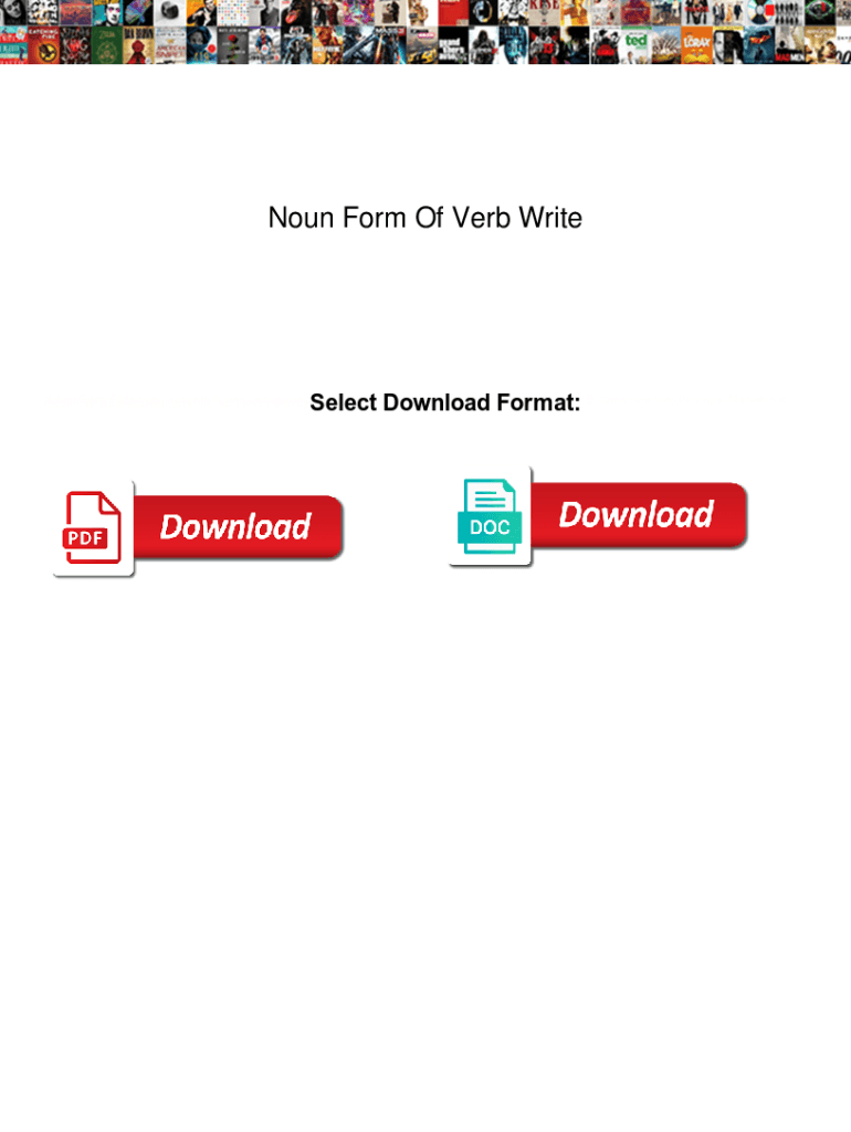 Fillable Online Noun Form Of Verb Write Noun Form Of Verb Write Fillable Online Noun Form Of Verb Write Noun Form Of Verb Write