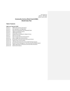 Fillable Online CSBG Model State Plan Final - TN.gov Fax Email Print ...