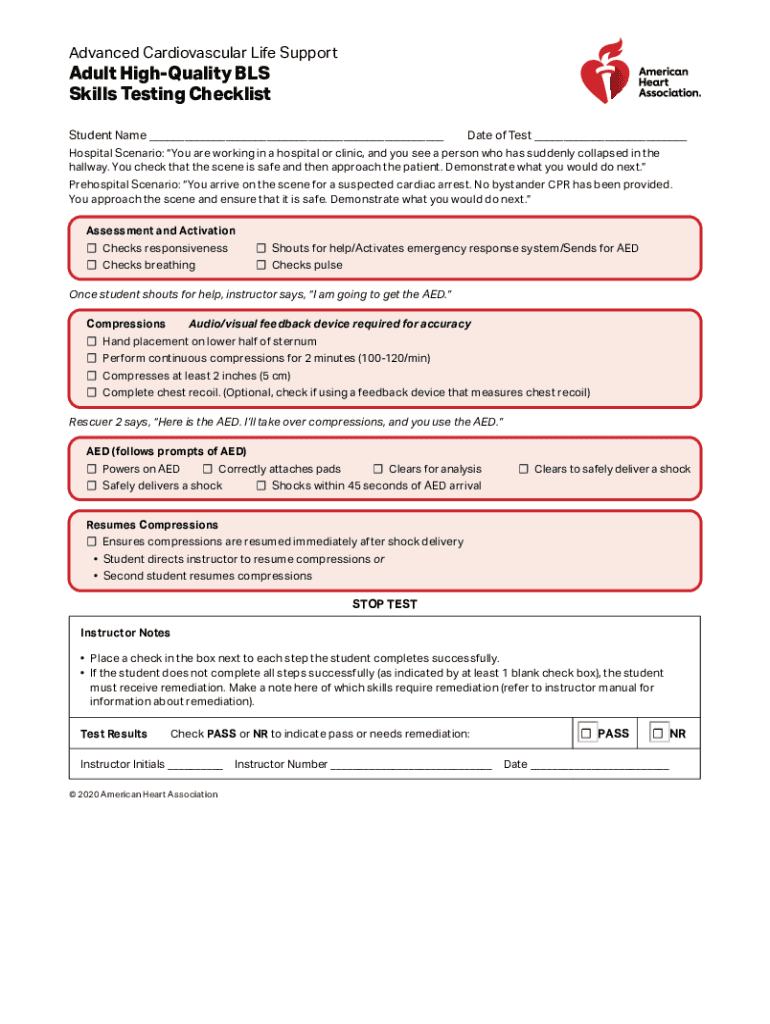 Fillable Online www.ctcinstructor.comFormsACLSAdvanced Cardiovascular ...
