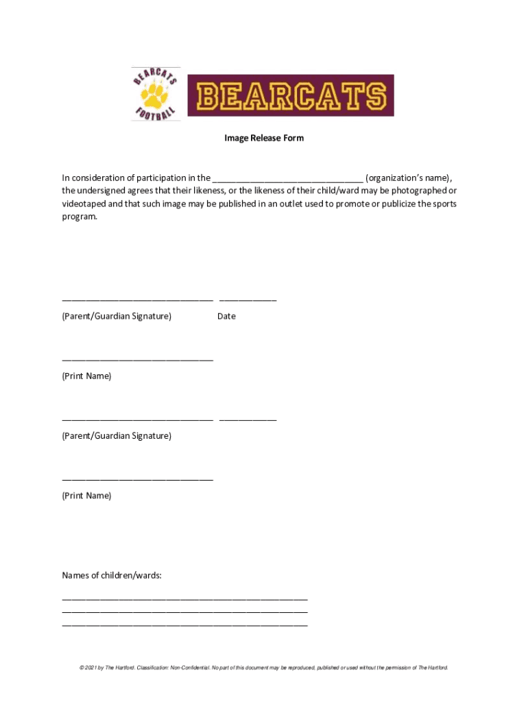 Fillable Online Image Release Form - Sadler Sports & Recreation ...