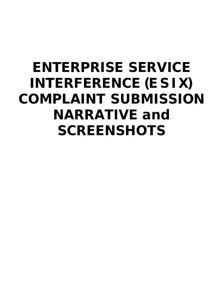 Radio Frequency Service Interference Complaint Portal (PSIX ... Doc Template | pdfFiller
