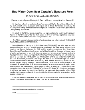 Fillable Online Captains Signature Form 2021 pdf Fax Email Print ...