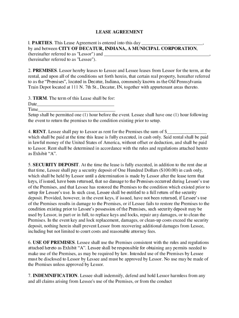 Fillable Online Real Estate Lease Agreement: Definition & Sample Fax ...