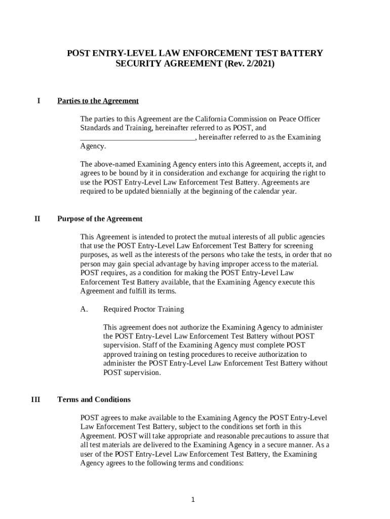POST ENTRY-LEVEL LAW ENFORCEMENT TEST BATTERY ... - post ca Doc ...