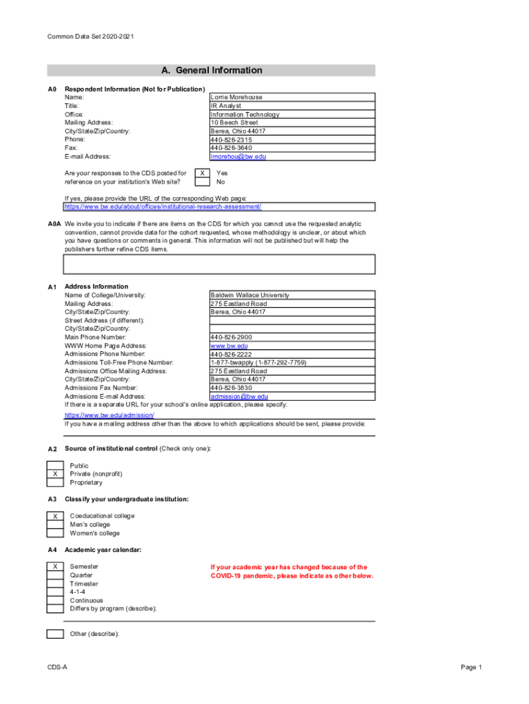 Fillable Online A. General Information - BW Fax Email Print - pdfFiller