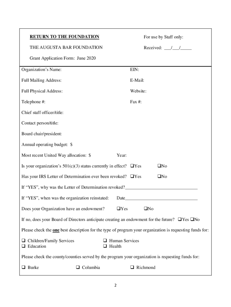 Fillable Online www.gabar.orgGBFIOLTAGrantApplication2019-2020 Georgia ...