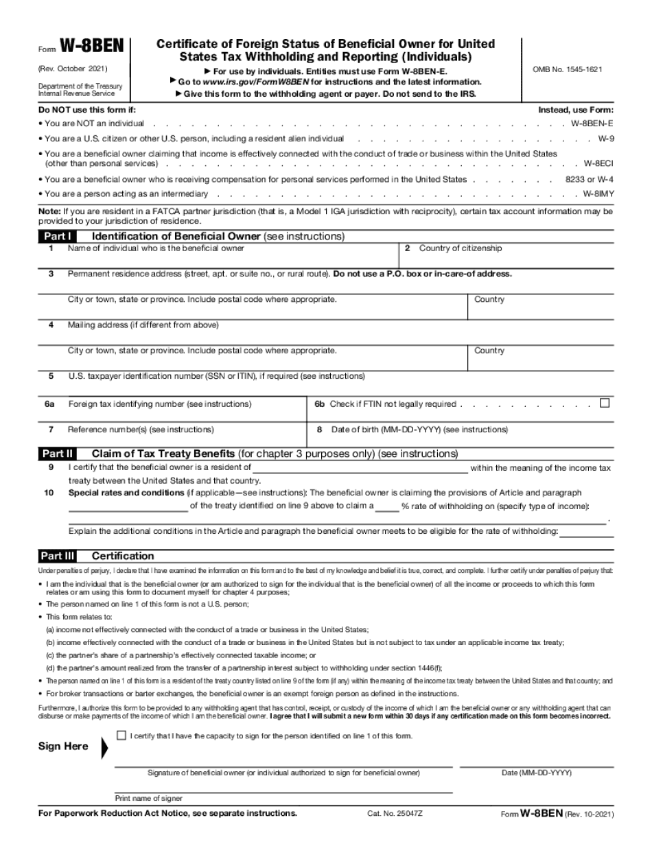 Substitute Form W 8ben Wells Fargo Fill Online Printable Fillable Blank