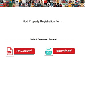 Fillable Online Hpd Registration Form Pdf - Fill Online, Printable ...