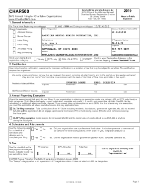 Fillable Online NY CHAR500 Fax Email Print - pdfFiller
