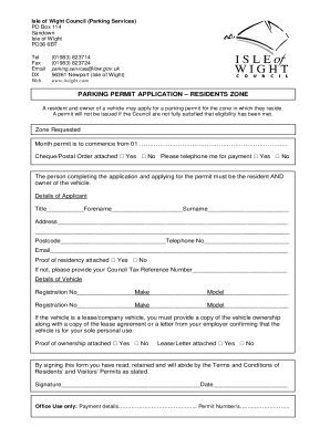 Fillable Online 2015 FEB TEMPLATE ZONE PERMIT Fax Email Print - pdfFiller