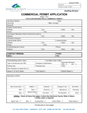FL Commercial Permit Application - Seminole County 2020-2025 - Fill and ...