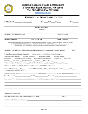 Fillable Online Building Inspection/Code Enforcement Fax Email Print - pdfFiller