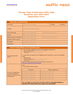 OTS Indonesia Application 2018-2019Further ... Doc Template | pdfFiller