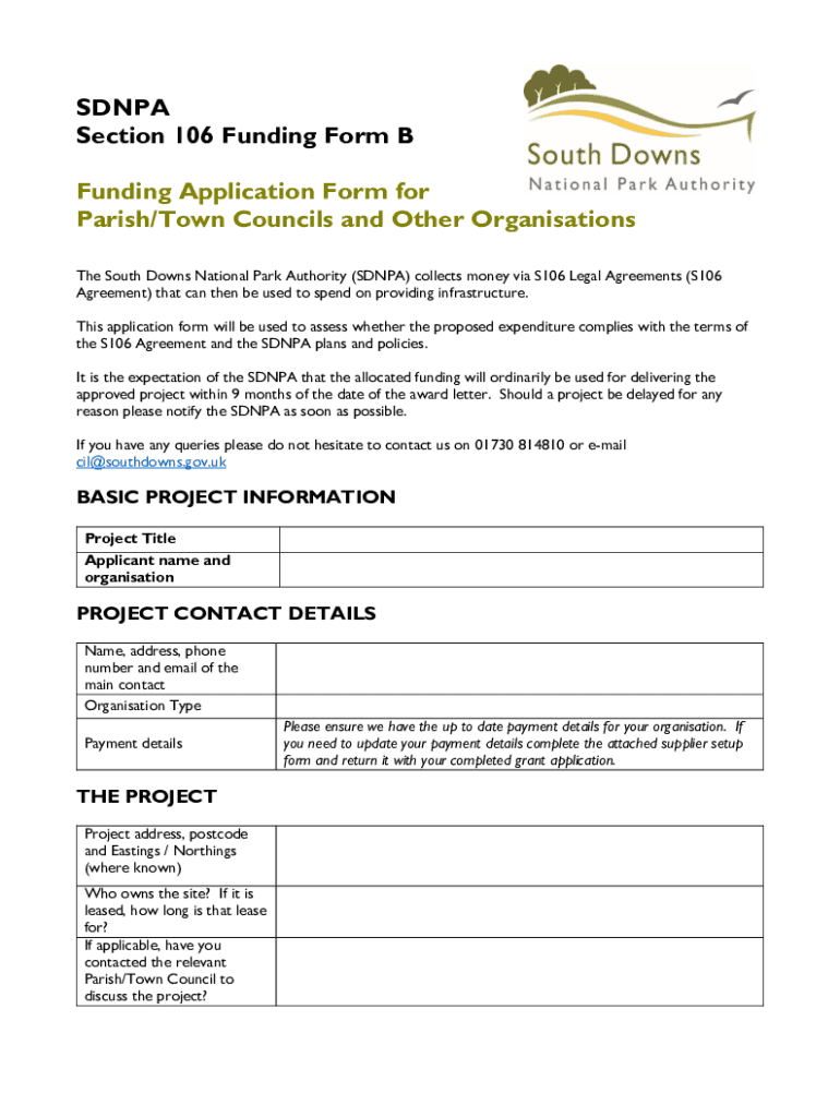 Fillable Online www.southdowns.gov.ukwp-contentuploadsSDNPA Section 106 ...