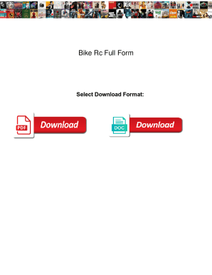 Fillable Online Bike Rc Full Form. Bike Rc Full Form fulrange Fax Email ...