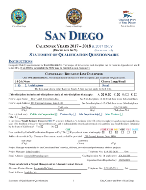 Fillable Online Sample Statement of Qualification (SOQ) Fax Email Print ...
