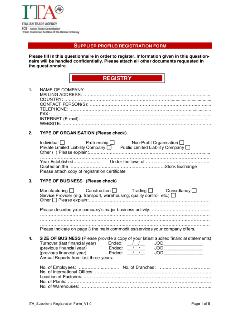 Fillable Online About the supplier profile questionnaire - SAP Help ...