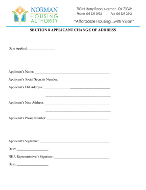 Fillable Online Section 8 Applicants Frequently Asked Questions Fax ...