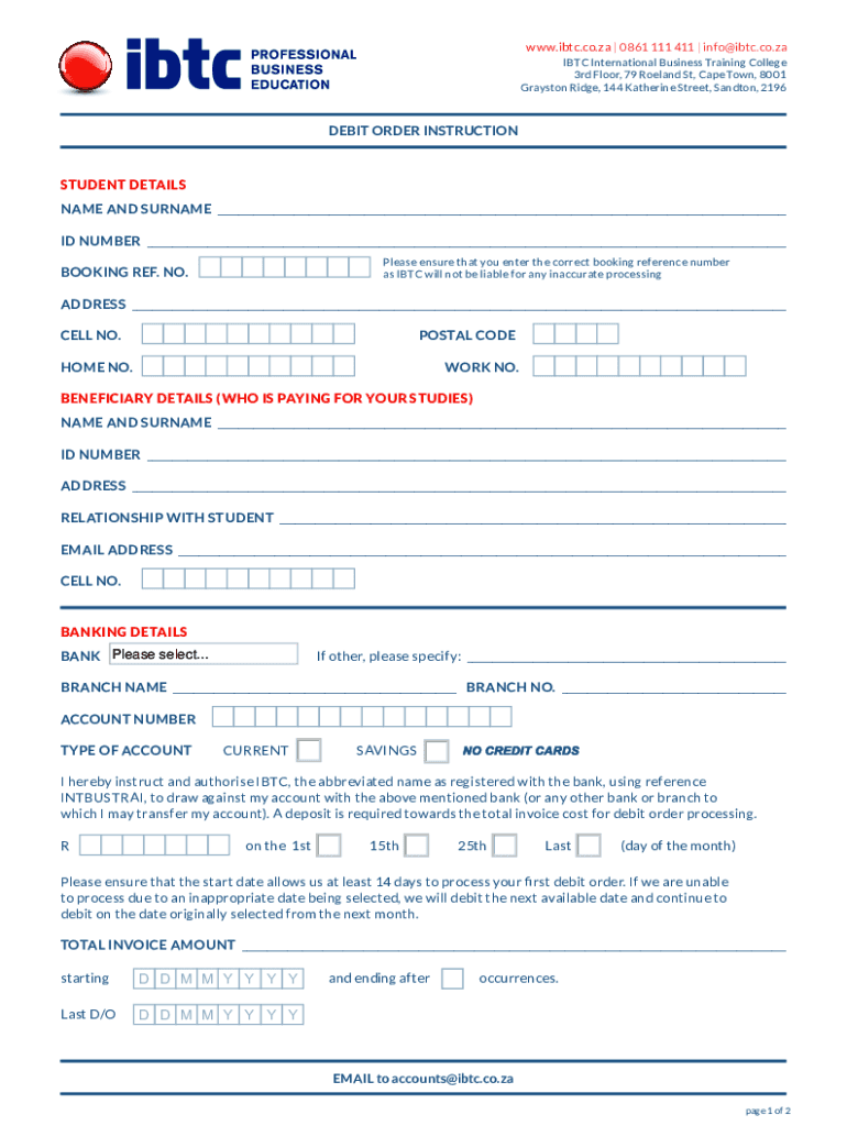 Fillable Online Stanbic IBTC Bank - Personal bank accounts and online ...