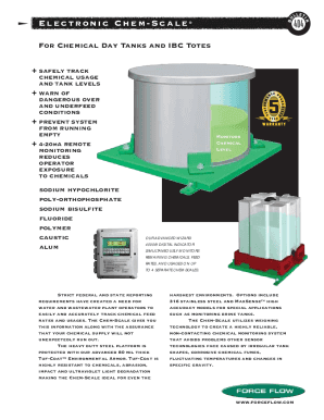 Fillable Online Force FlowElectronic Chem-Scale for Chemical Day Tanks ...