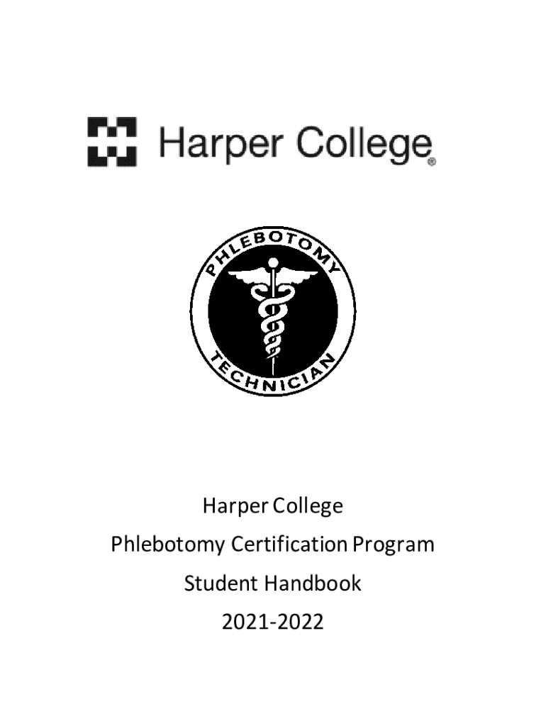 Fillable Online Phlebotomy Certificate - Harper College Fax Email Print ...