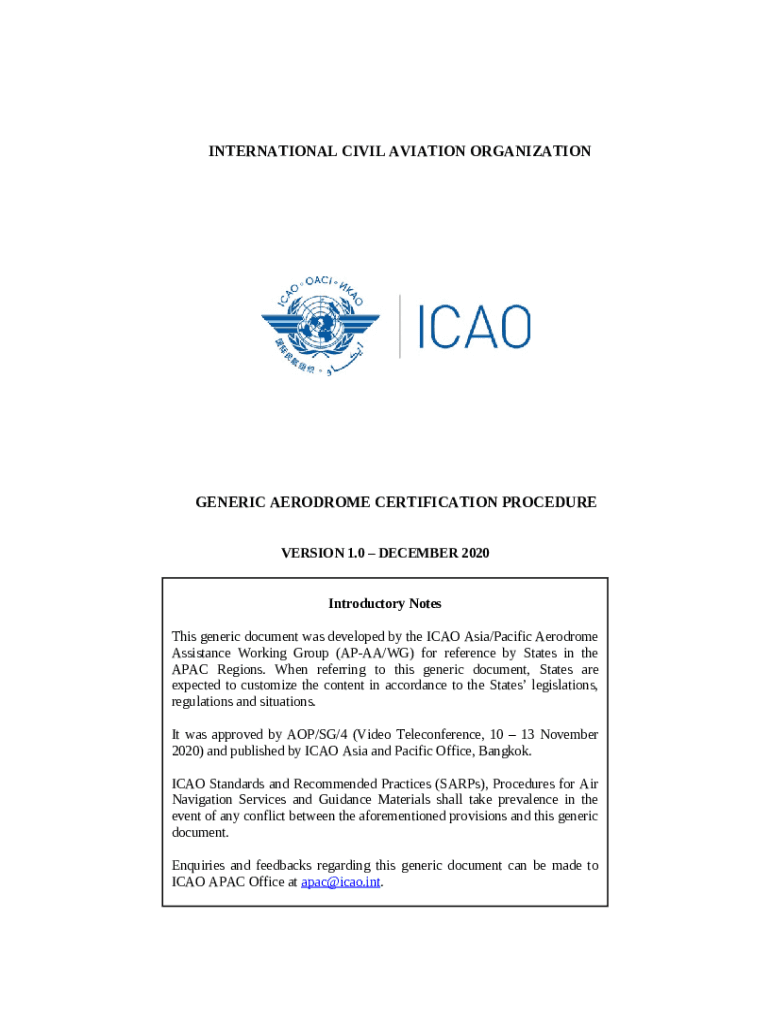 Template of Papers - ICAO Doc Template | pdfFiller