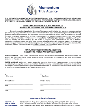 Fillable Online SIGNATURE AUTHORIZATION AND REQUEST TO Fax Email Print ...