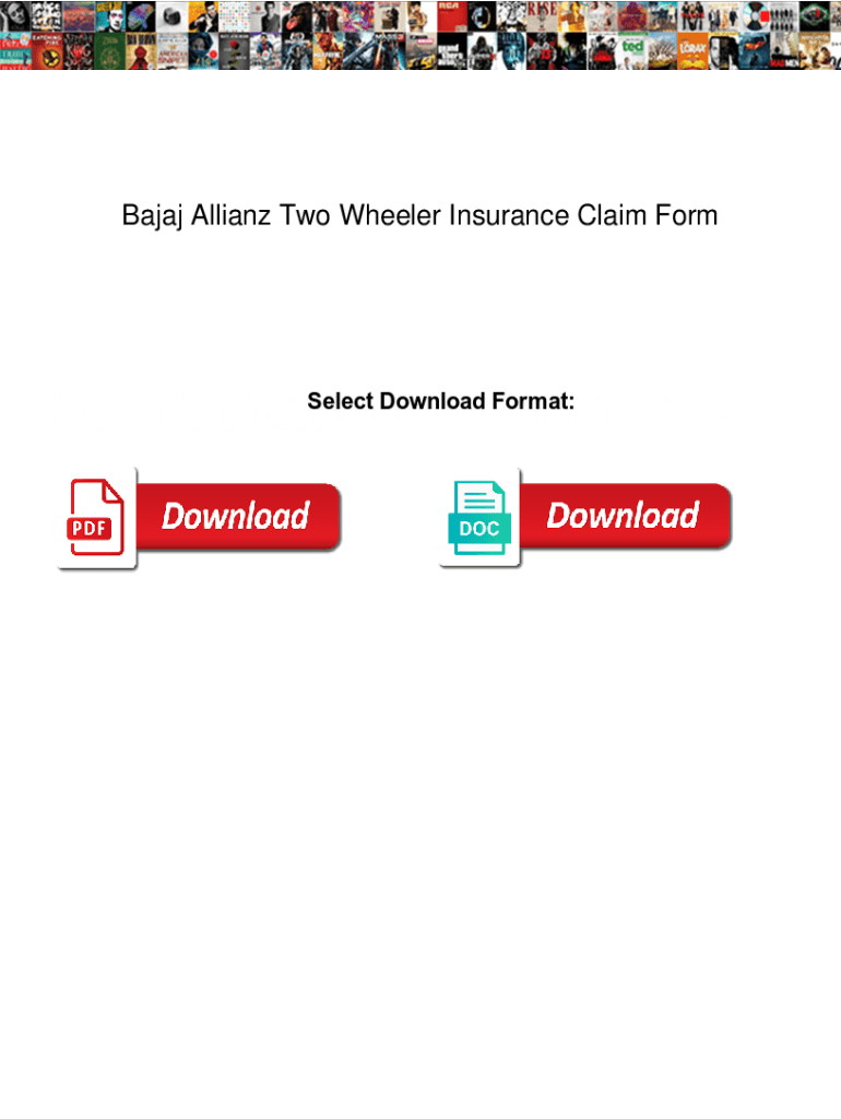 Bajaj Allianz Motor Claim Form - Fill Online, Printable, Fillable ...