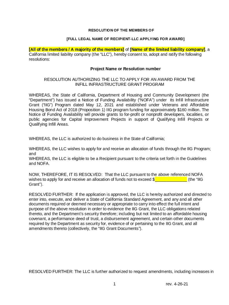 Partnership Resolution Template Daily Catalog Doc Template | pdfFiller