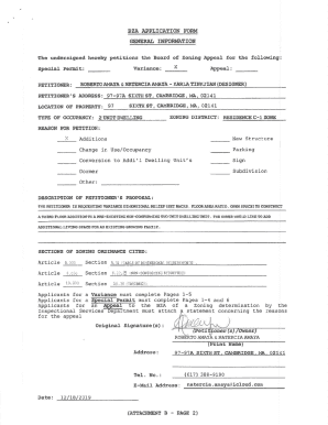 Fillable Online BZA APPLICATION FORM BZA-017246-2020 GENERAL ...