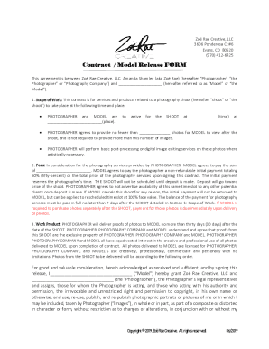 Fillable Online Model Release Form - Sample, Template - Word & PDF Fax ...