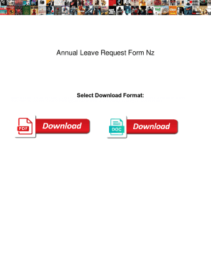 Fillable Online Annual Leave Request Form Nz. Annual Leave Request Form ...
