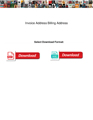 Fillable Online Invoice Address Billing Address. Invoice Address ...