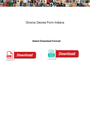 Fillable Online Divorce Decree Form Indiana. Divorce Decree Form ...
