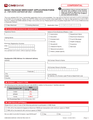 Fillable Online www.cimb.com.mycontentdamBASIC PACKAGE MERCHANT ...