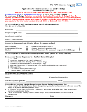 ID Badge Doc Template | pdfFiller