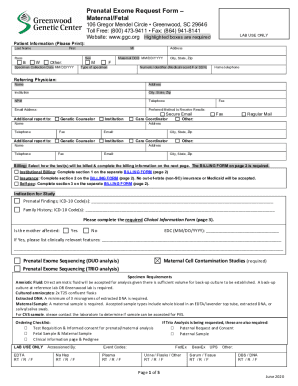 Fillable Online Fillable Online Biochemical Genetic Request Form ...