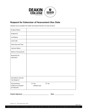 Fillable Online Request for Extension of Assessment Due Date Fax Email ...