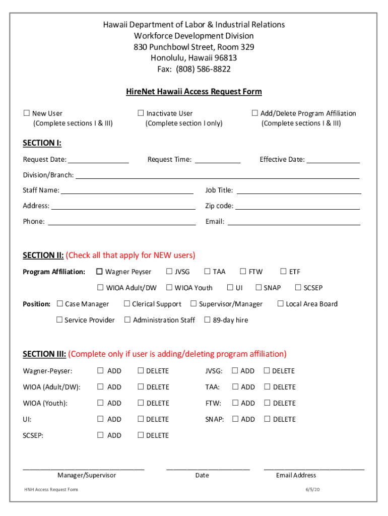 Fillable Online Workforce Development Council WIOA Documents - Hawaii ...