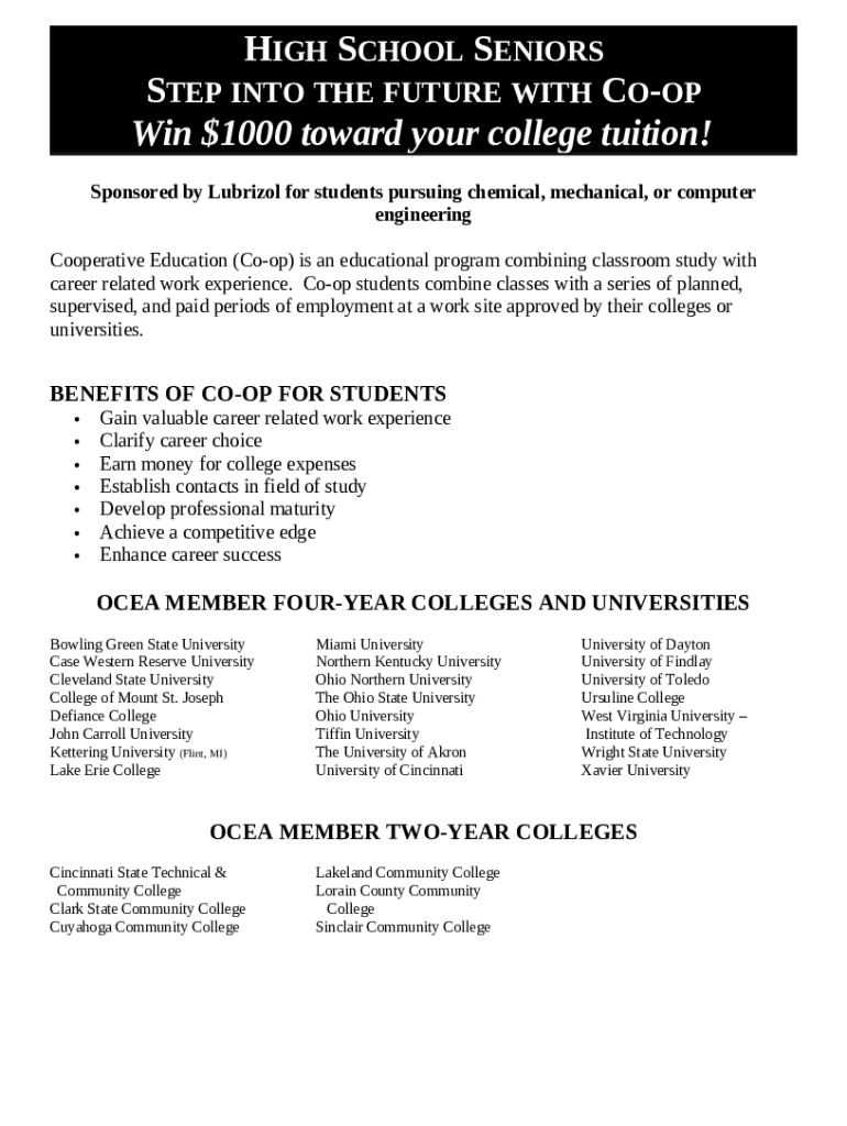 Co-Operative Education Program (Co-Op) - Department of ... Doc Template ...