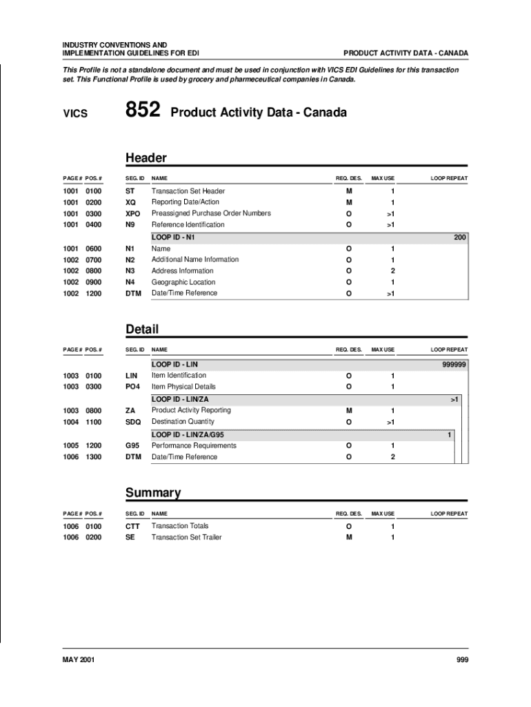 Fillable Online Federal implementation guideline for electronic data ...