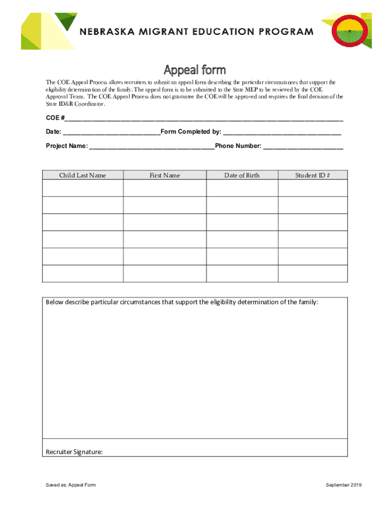 Fillable Online 2. Certificate of Eligibility Appeals Fax Email Print ...