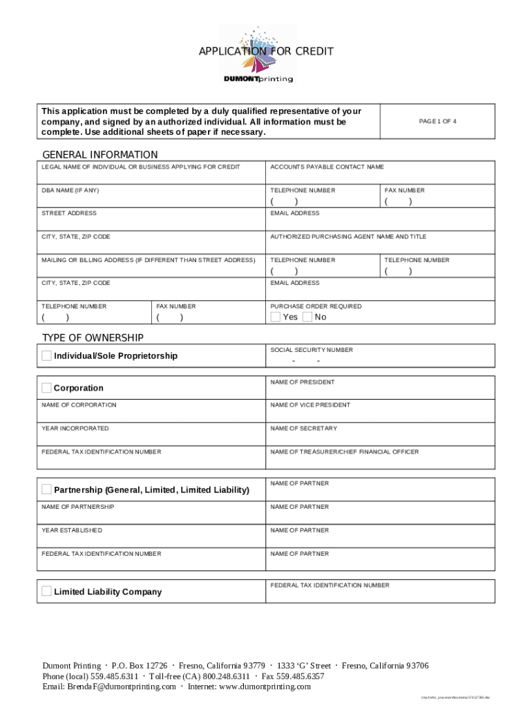 This application must be completed by a duly qualified ... Doc Template ...