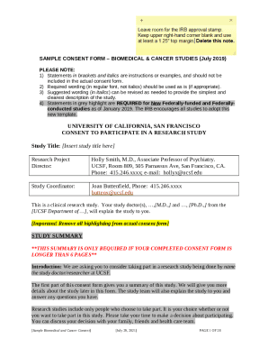 SAMPLE CF #2 - irb.ucsf.edu - irb ucsf Doc Template | pdfFiller