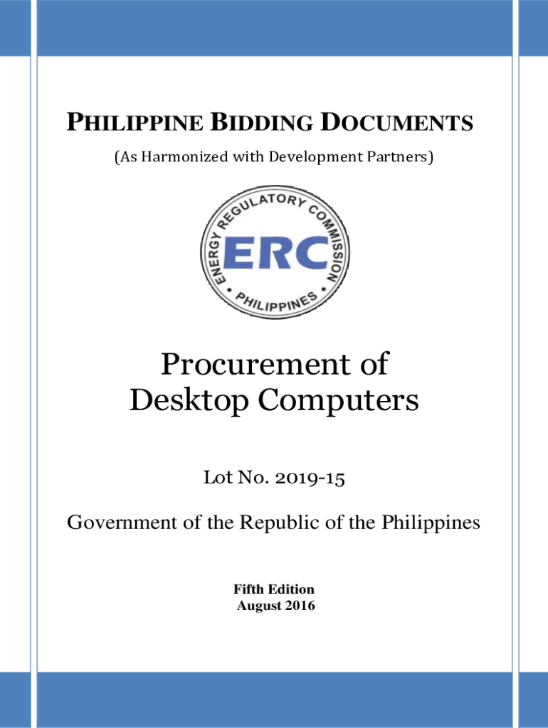 Fillable Online Procurement of Six (6) Units Desktop Computers and Six ...